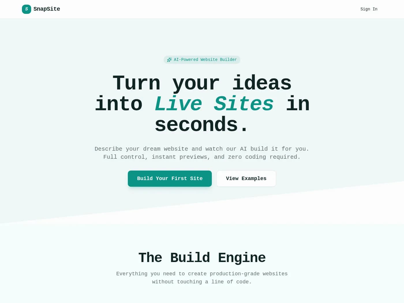 SnapSite Builder