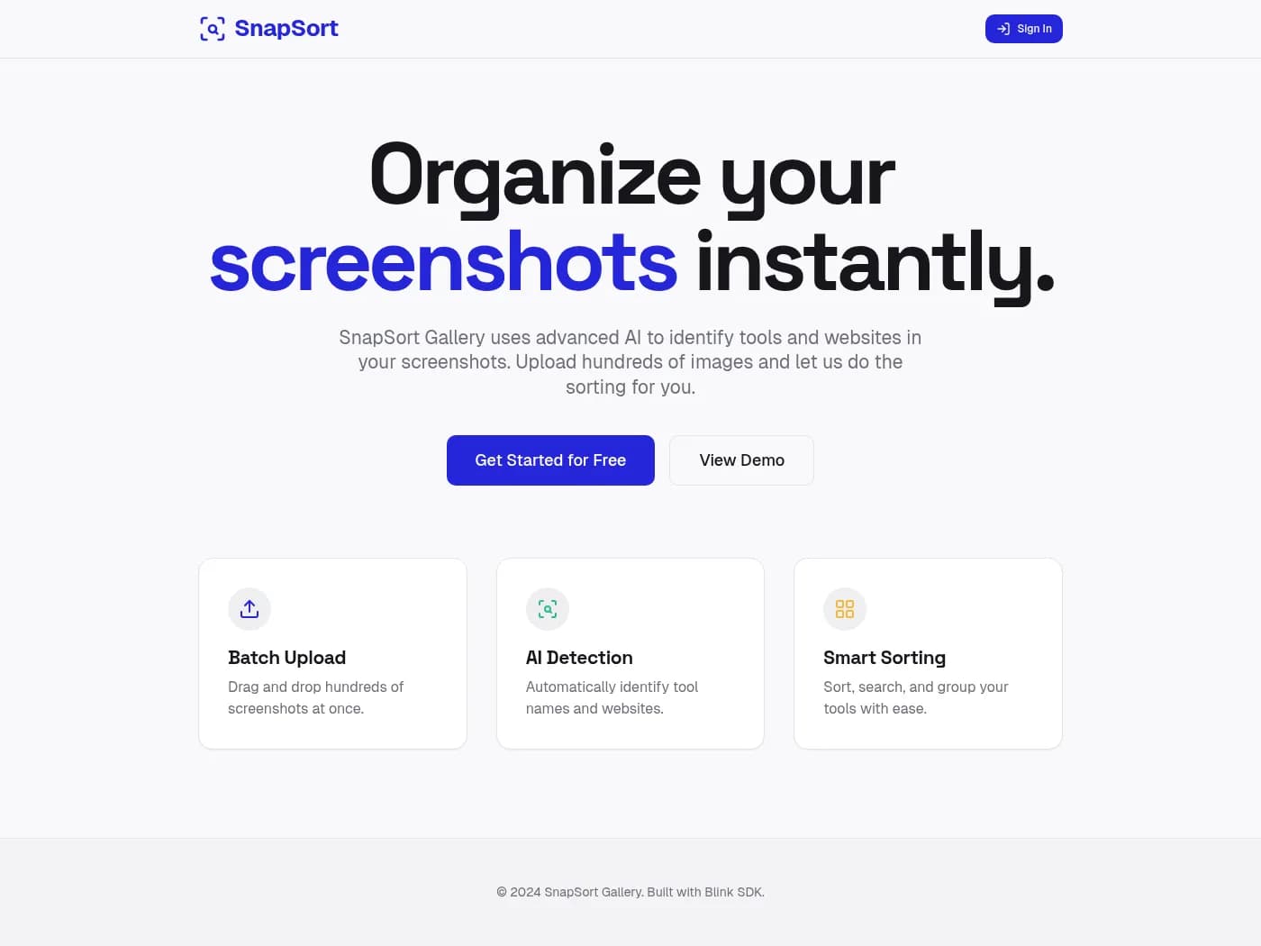 SnapSort Gallery