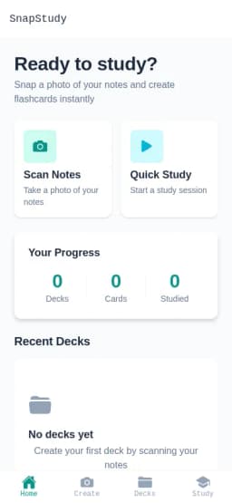 SnapStudy Flashcards