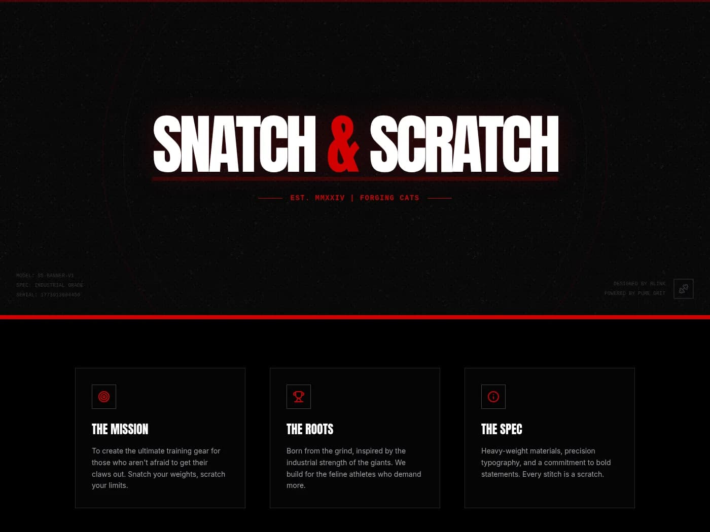 Snatch & Scratch Banner
