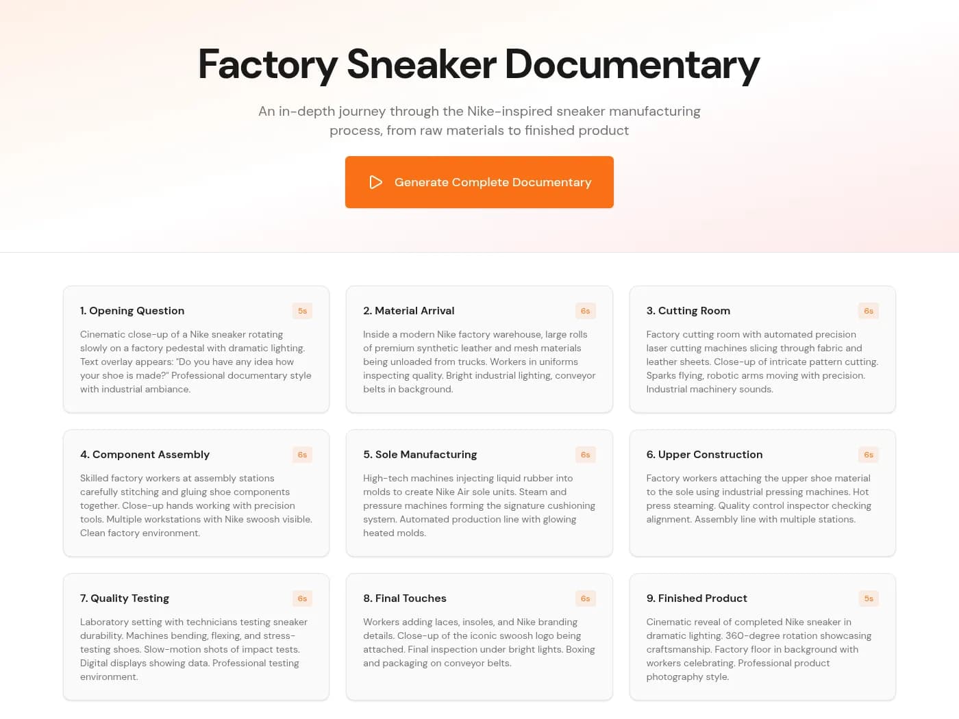 Factory Sneaker Documentary