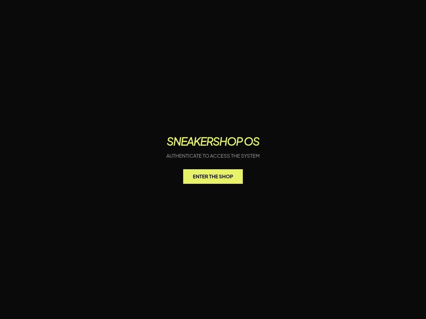 SneakerShop OS