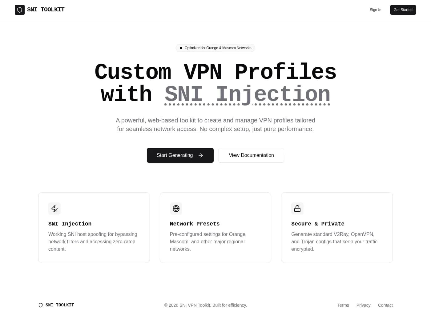 SNI VPN Toolkit