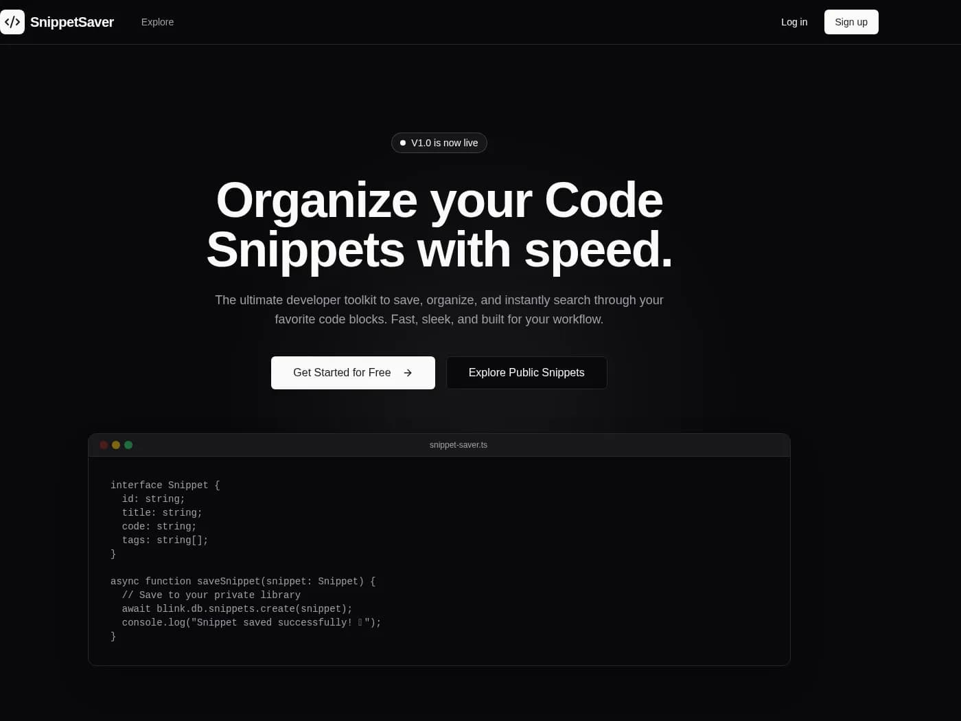 Snippet Saver