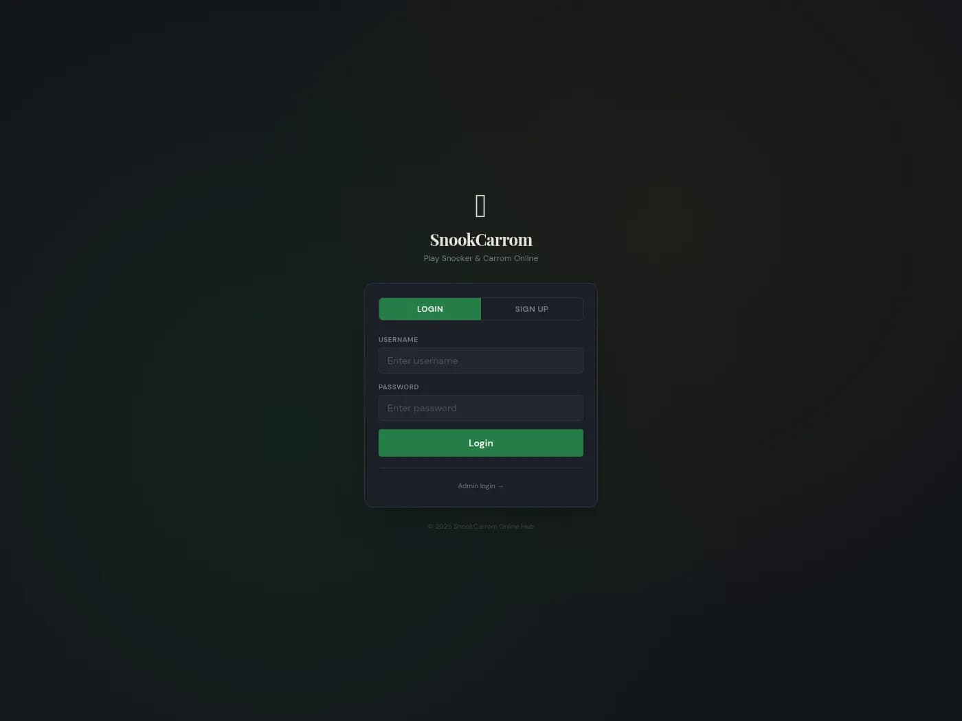 SnookCarrom Online Hub