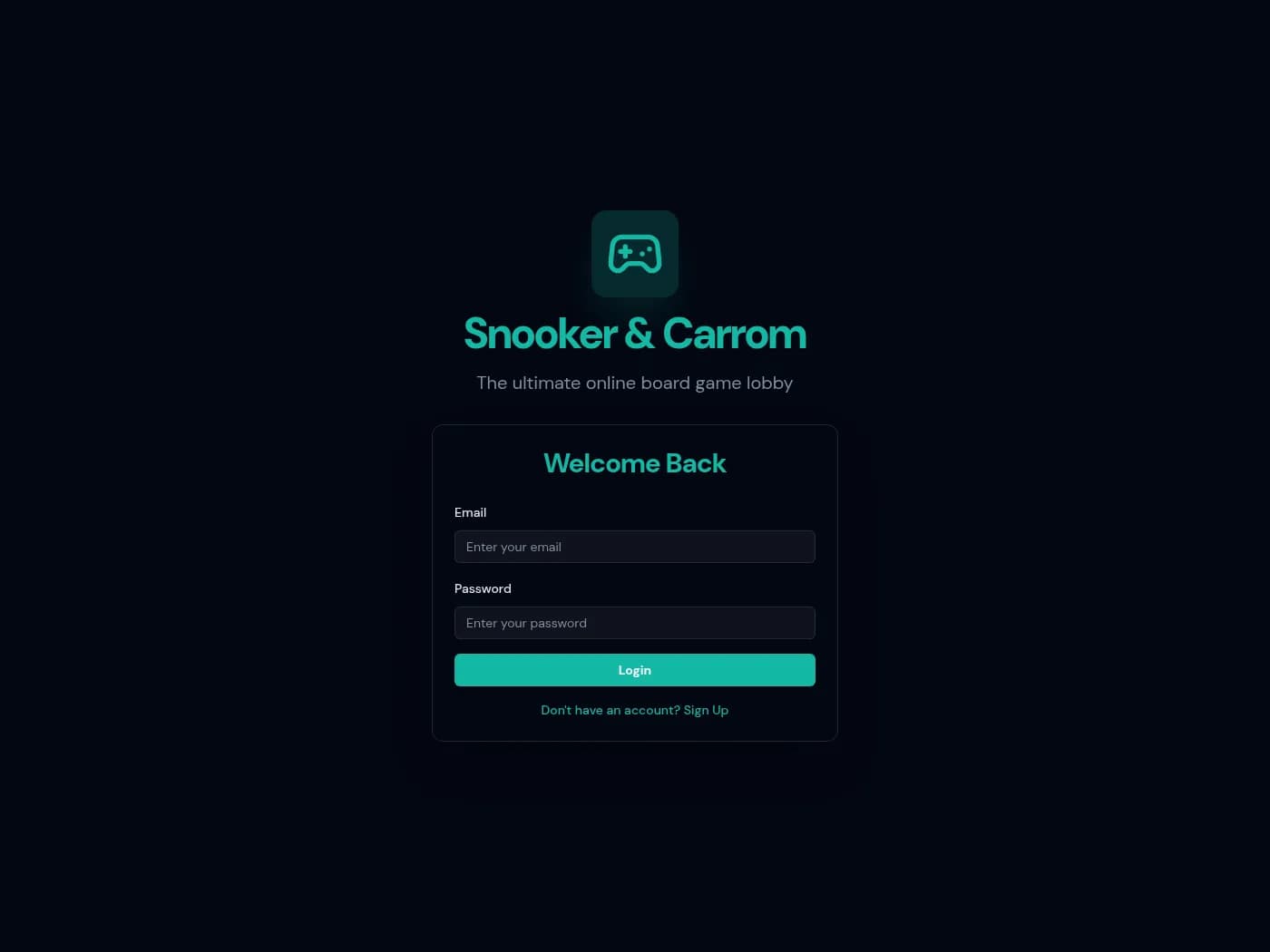 Snooker & Carrom Online Lobby