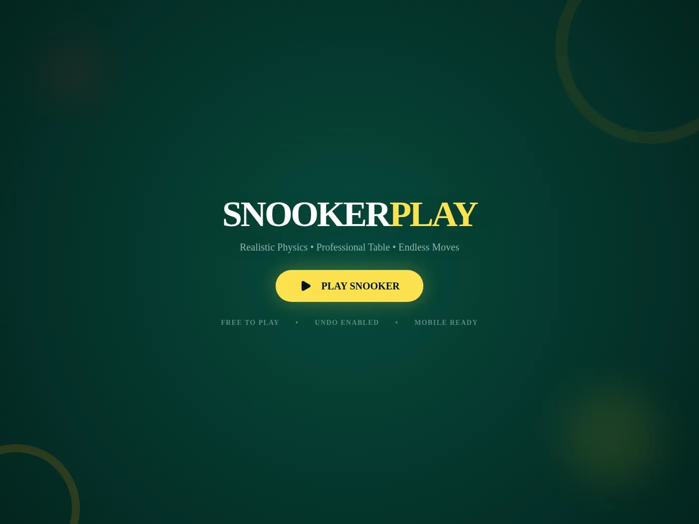 SnookerPlay Web Game