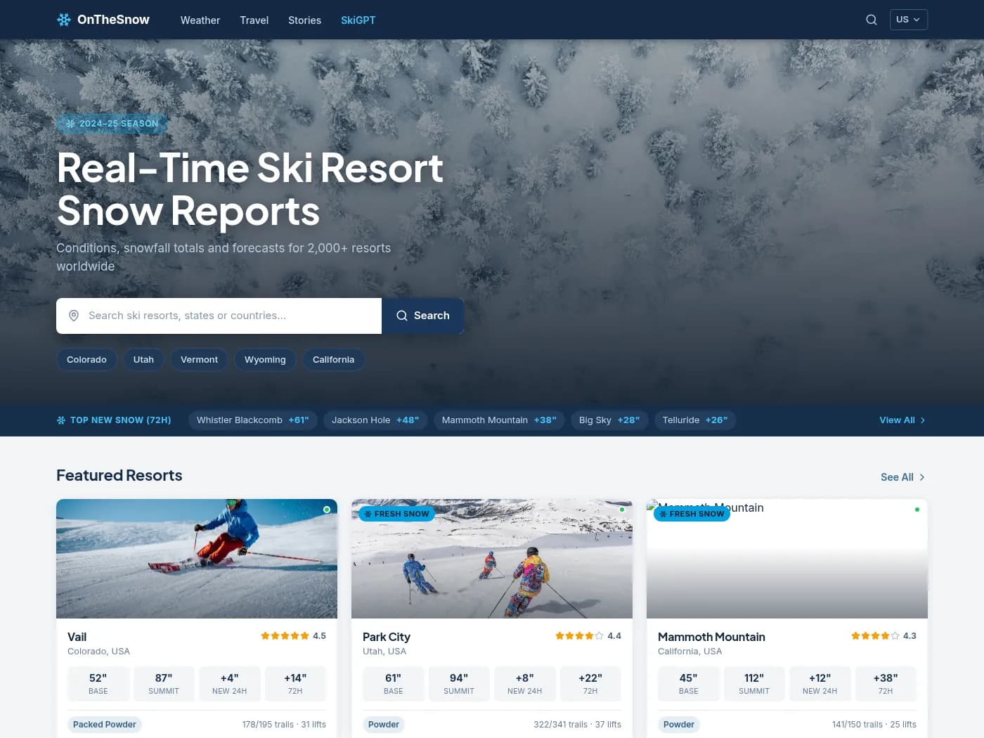 SnowReport Clone