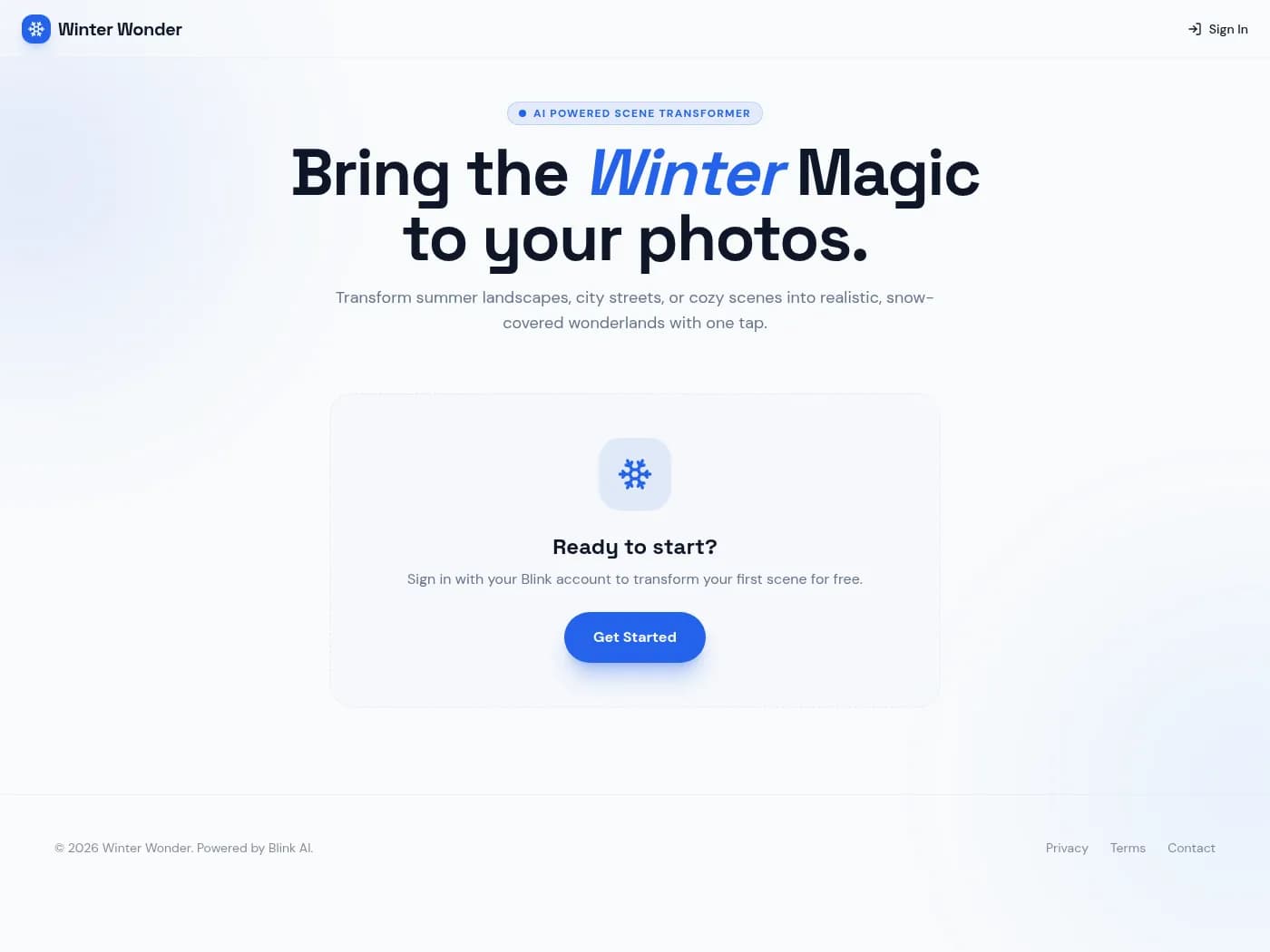 Snowy Winter Scene
