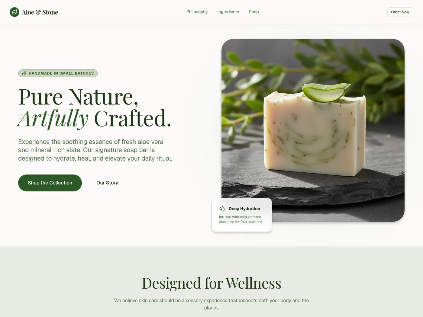 Aloe Soap Photo Touch