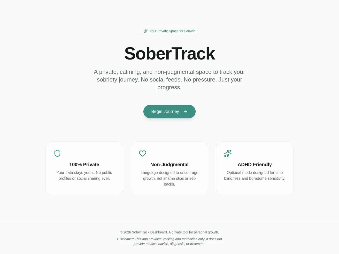 SoberTrack Dashboard
