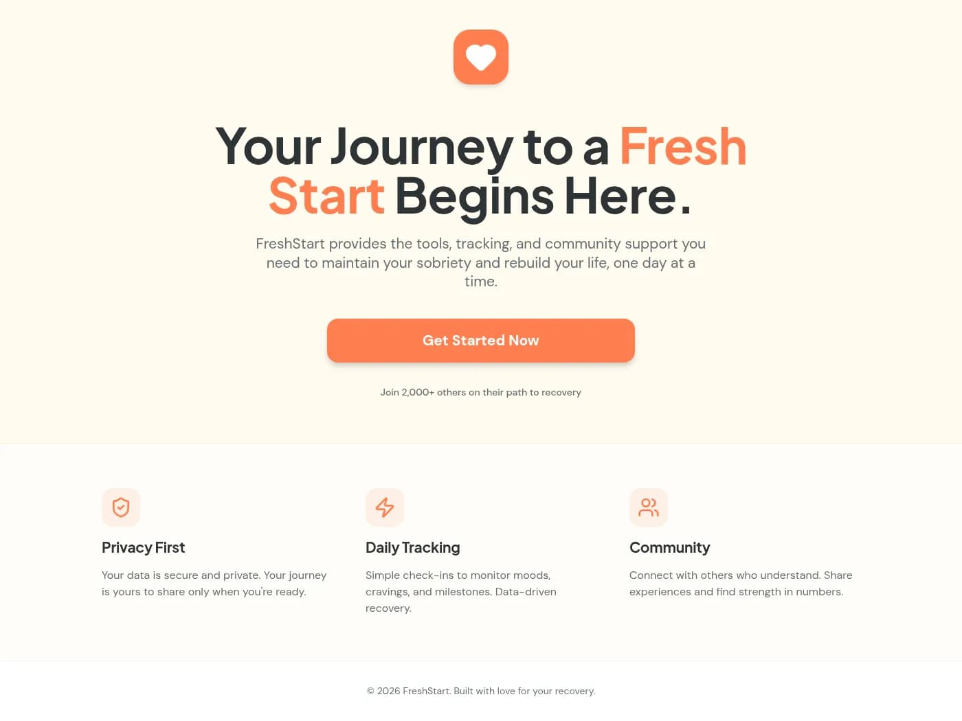 FreshStart Recovery App