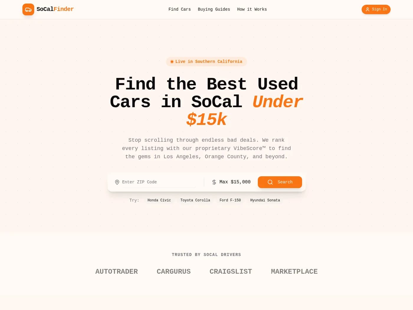 SoCal Car Finder