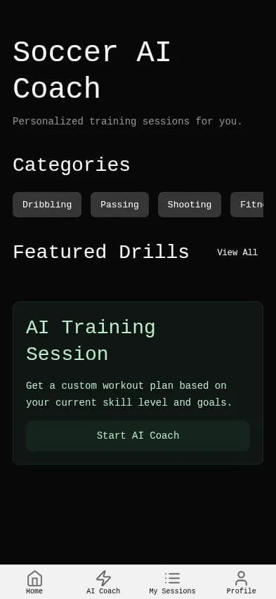 Soccer AI Trainer