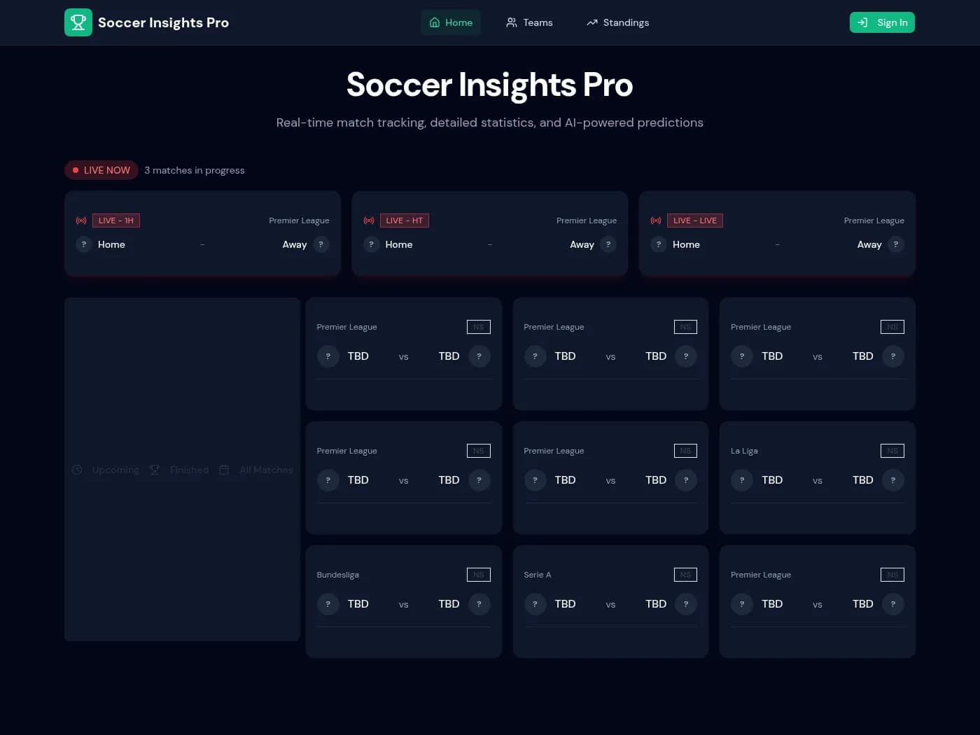 Soccer Insights Pro