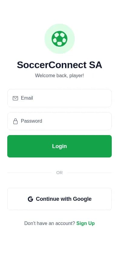 SoccerConnect SA Mobile
