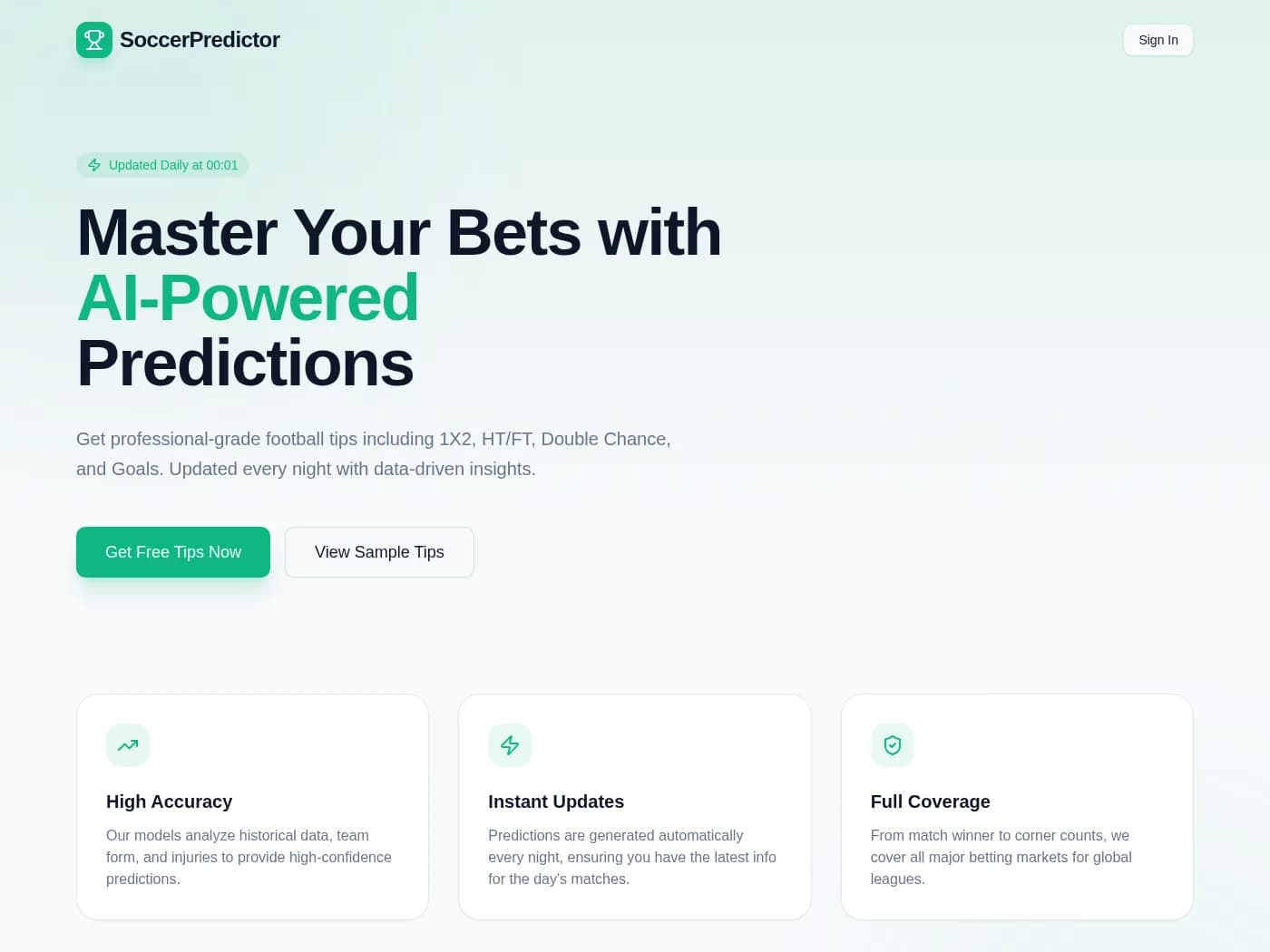 Soccer Bet Predictor
