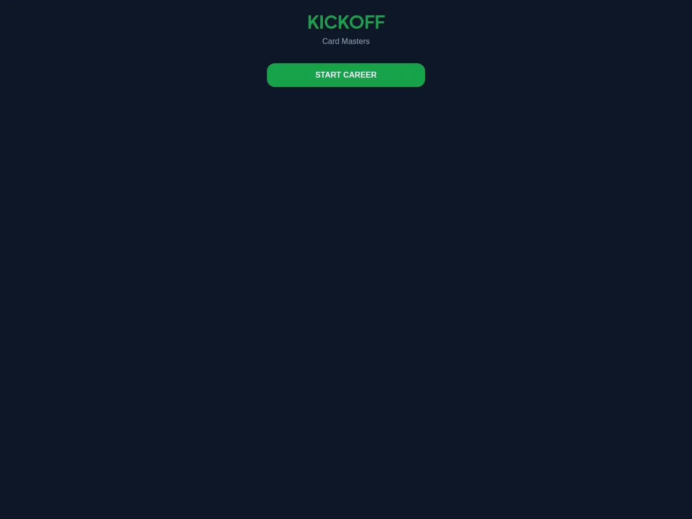 KickOff Card Masters