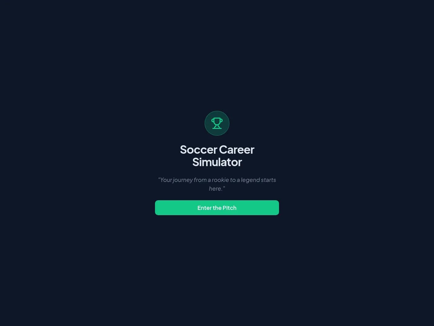 Soccer Career Sim