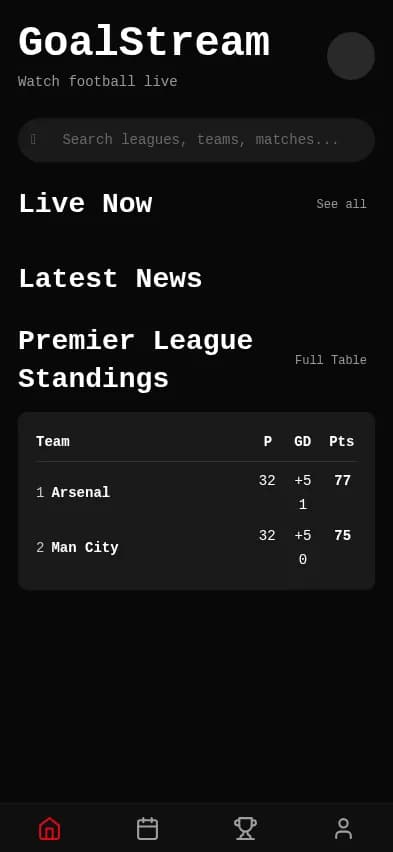 GoalStream Sports Live