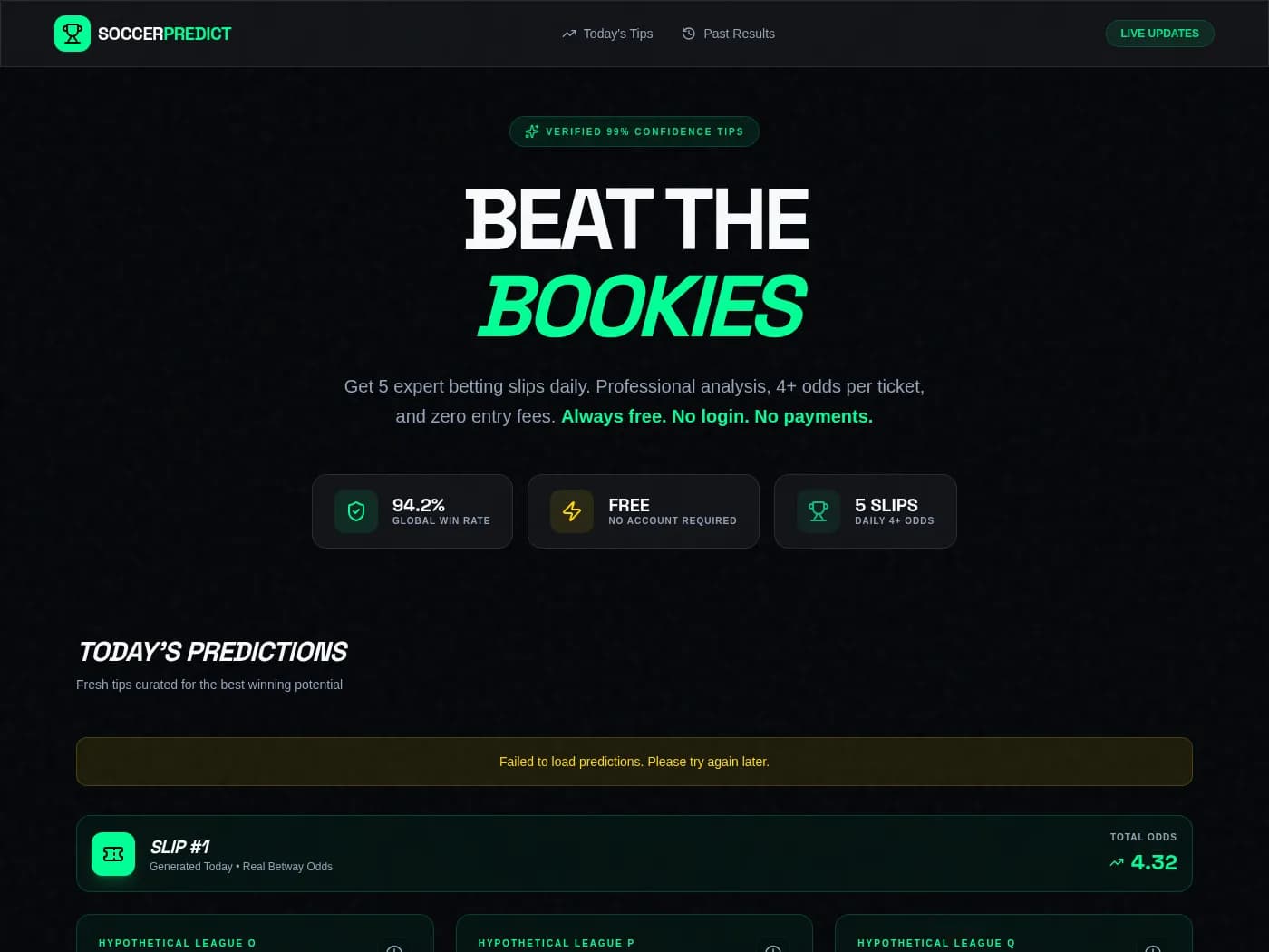 Soccer Prediction Guru