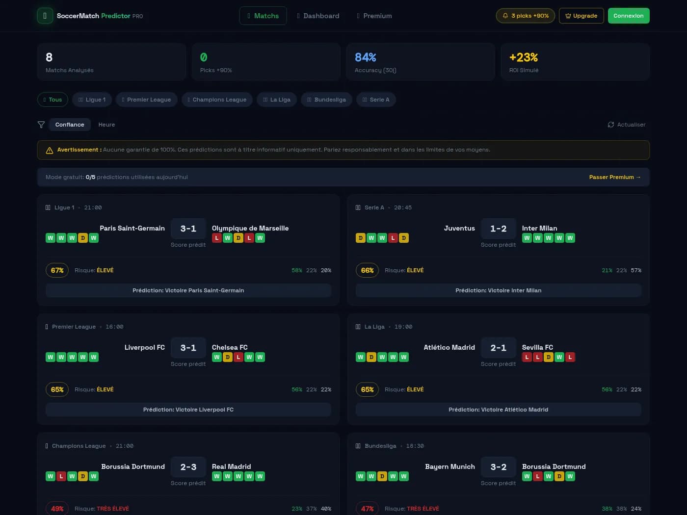 SoccerMatch Predictor Pro