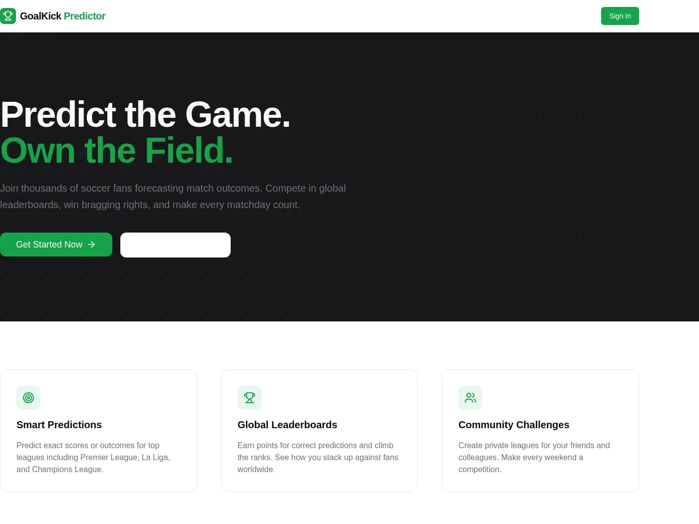 GoalKick Predictor