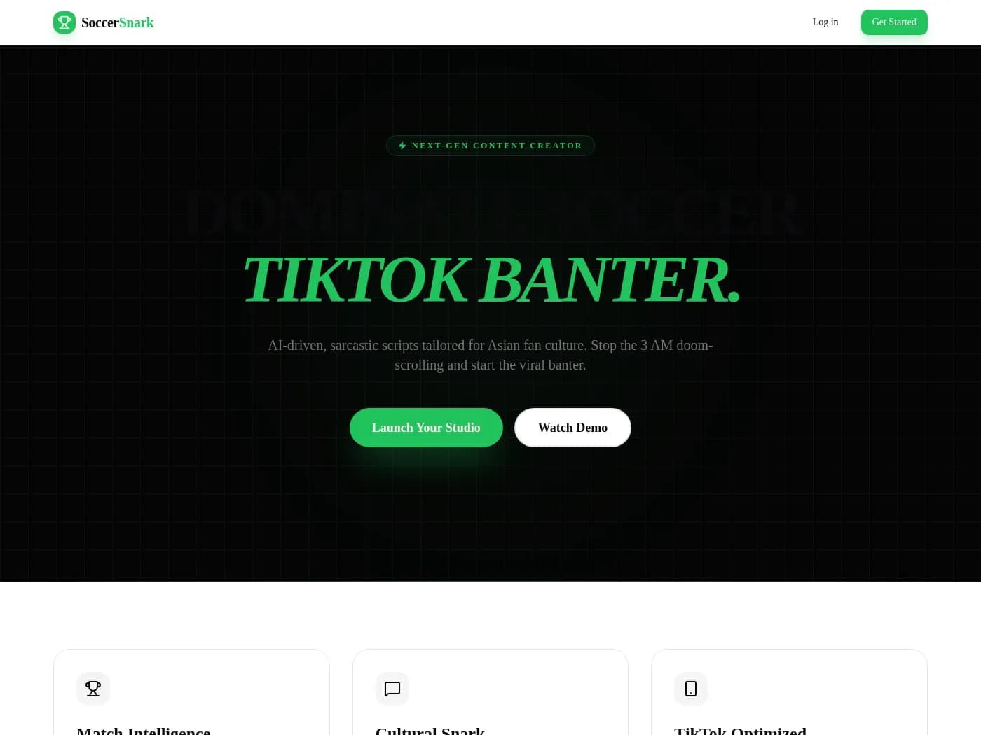 Soccer Snark Script Studio
