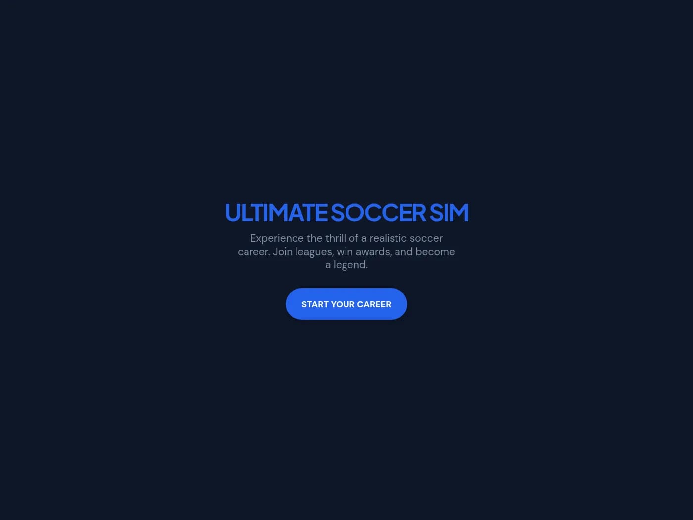 Ultimate Soccer Simulator