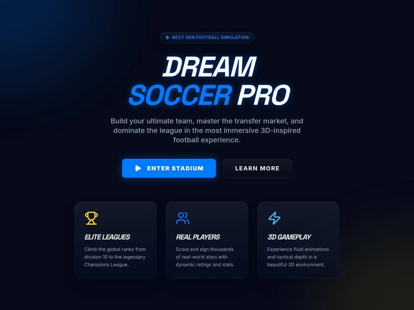 Dream Soccer UI Builder
