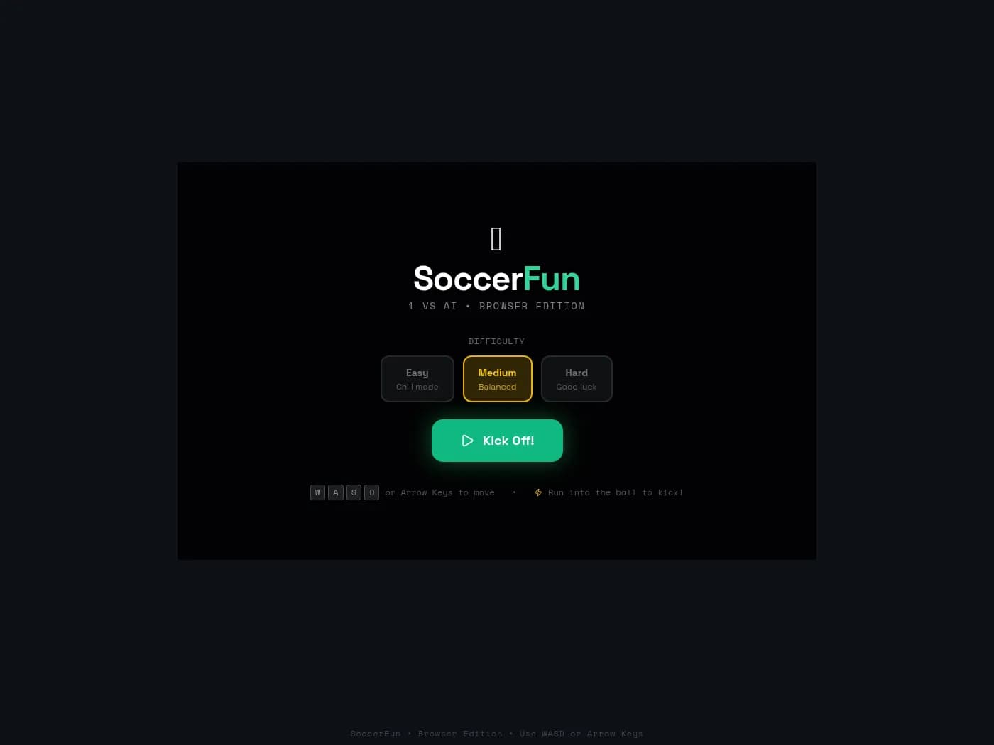 Soccer Fun Web Game