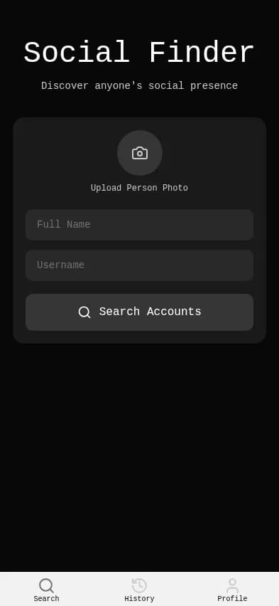 Social Account Finder