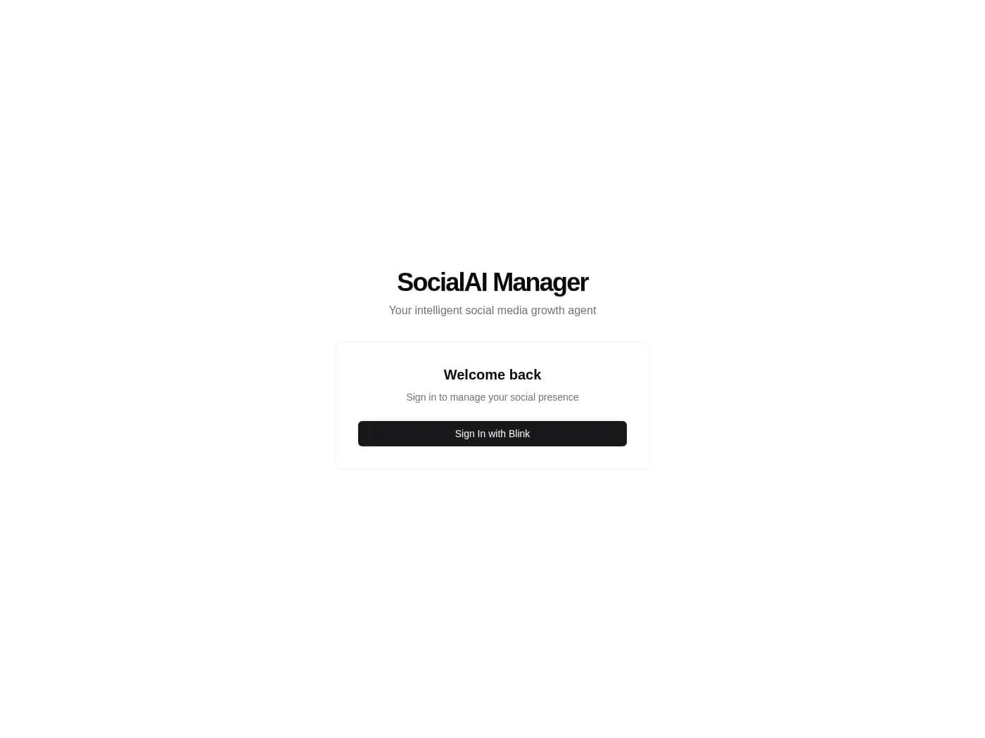 SocialAI Manager