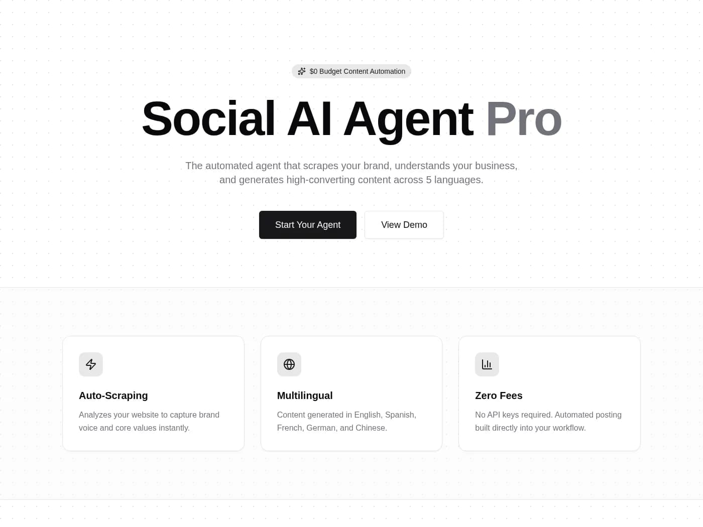 Social AI Agent Pro