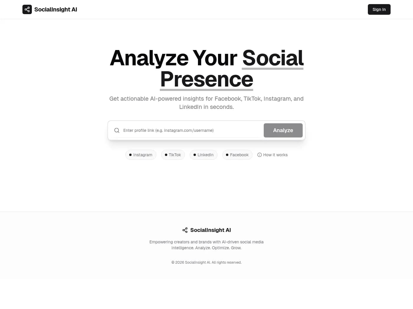 Social Insight AI