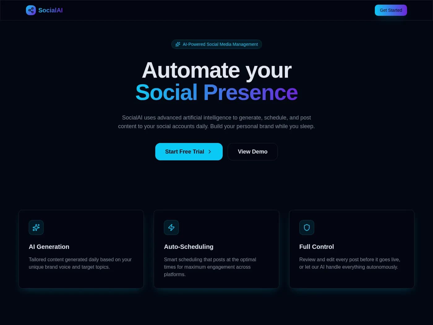 Social AI Manager