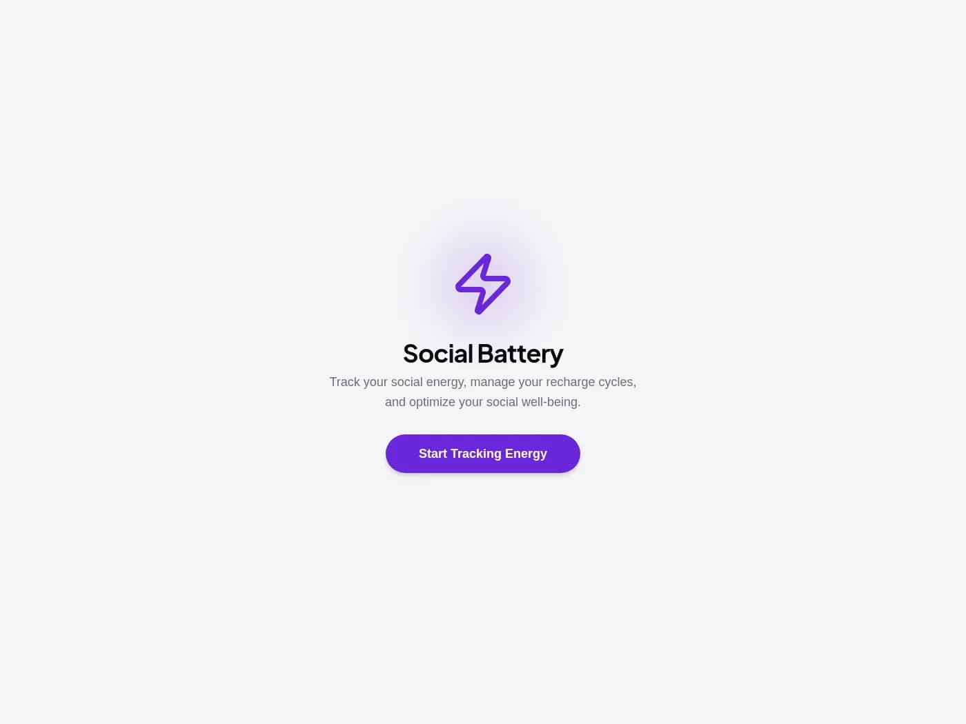 Social Battery Tracker