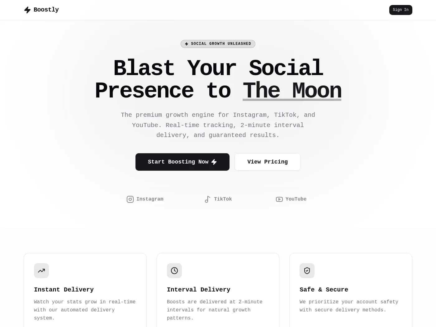 Boostly Social Growth