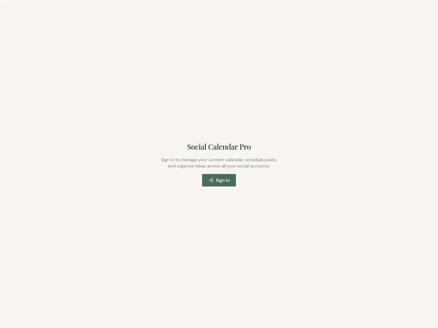 Social Calendar Pro