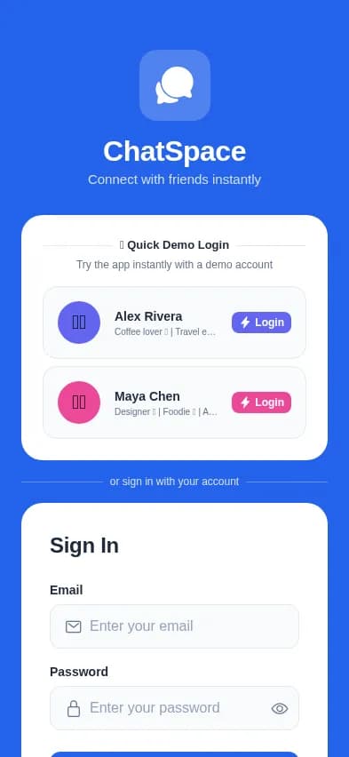 ChatSpace Social App
