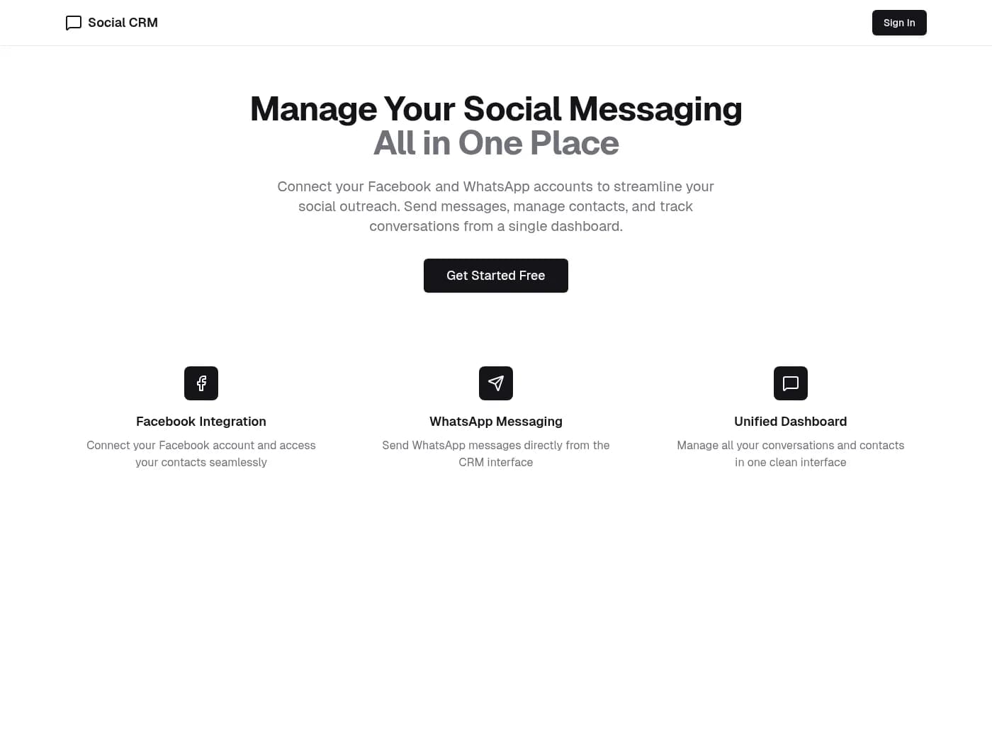 Social CRM Messenger