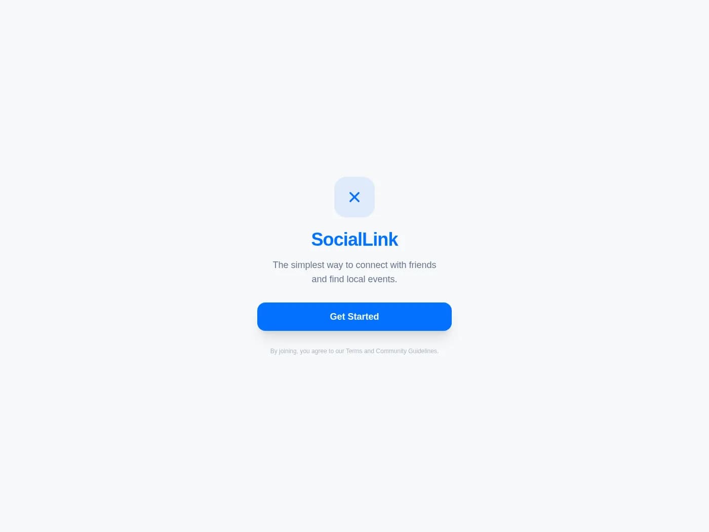 Simple Social & Events App