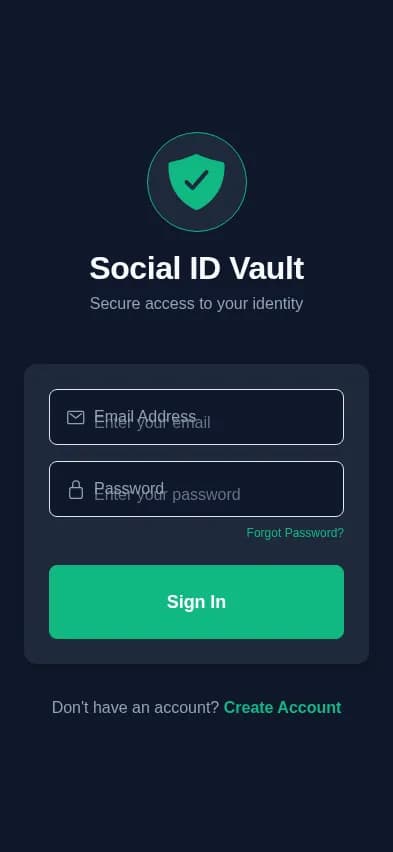 Social ID Vault