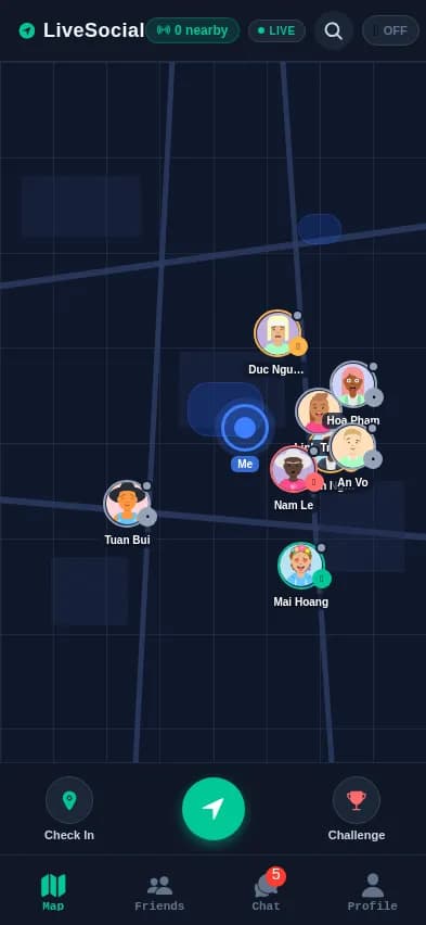 LiveSocial Map
