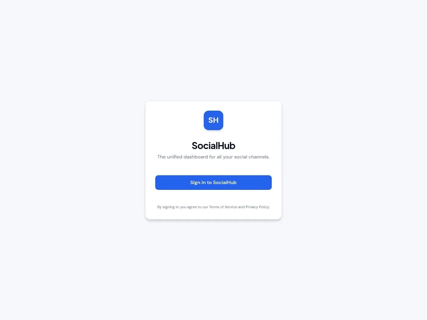 Social Media Hub