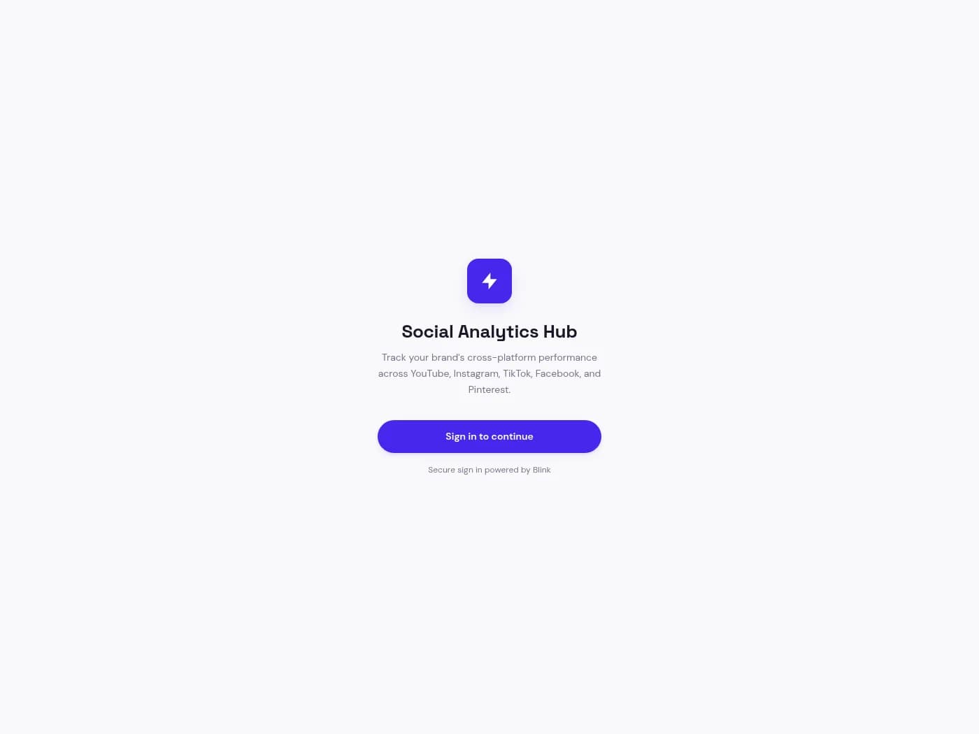 Social Analytics Hub