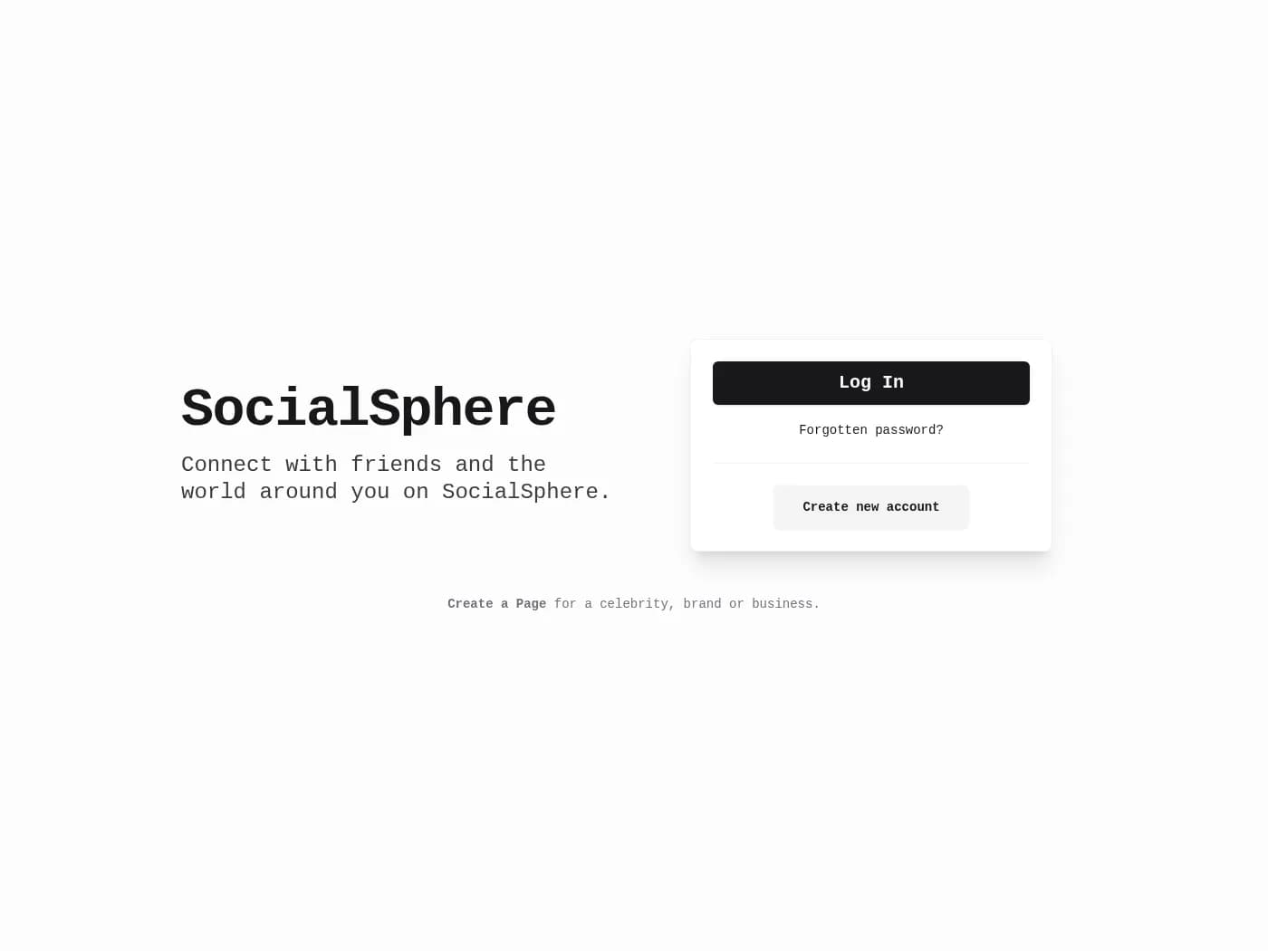 SocialSphere