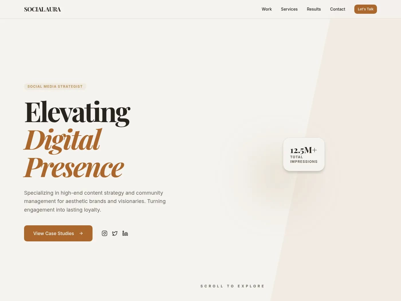 Social Manager Portfolio