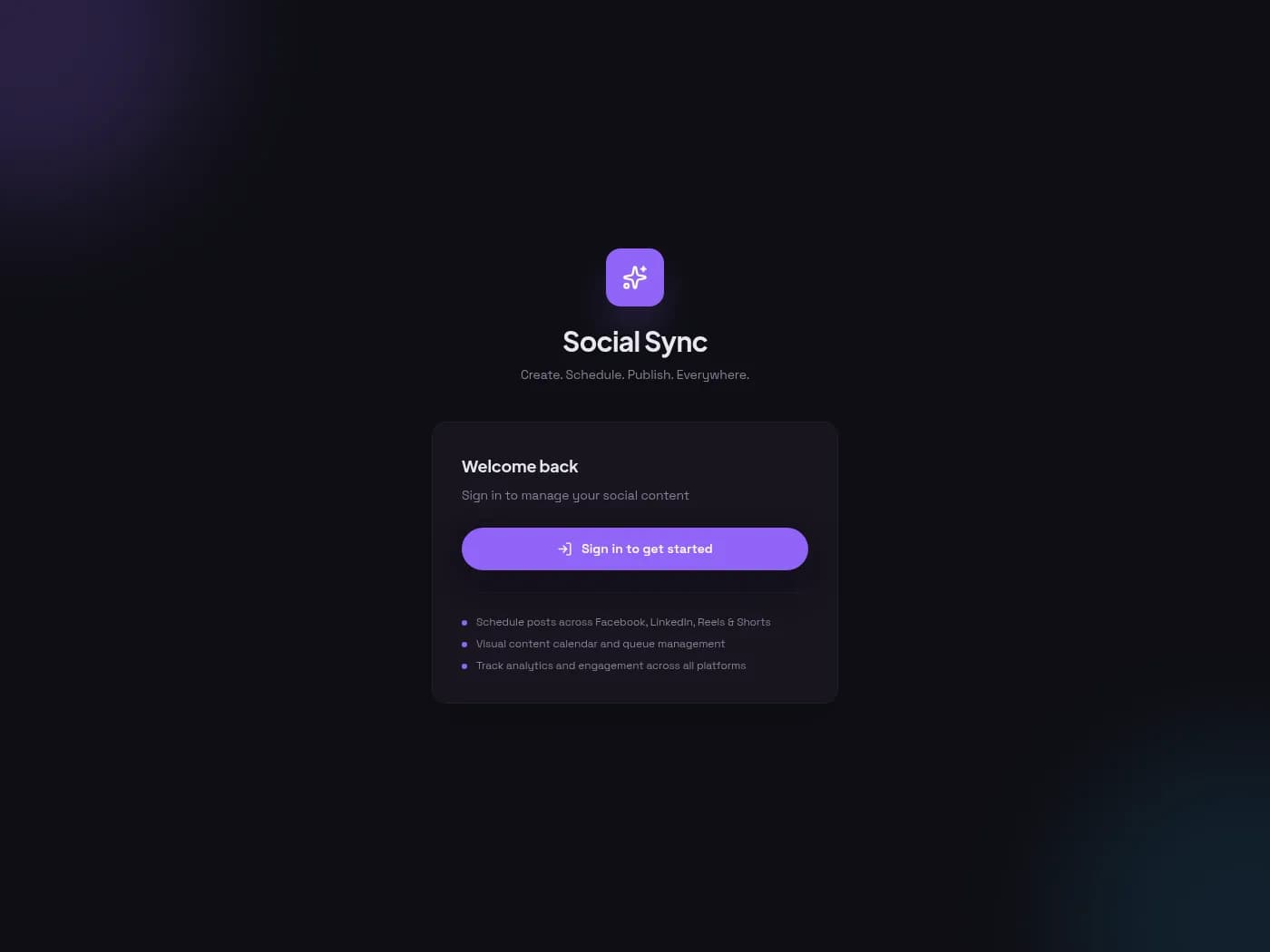 Social Sync Manager