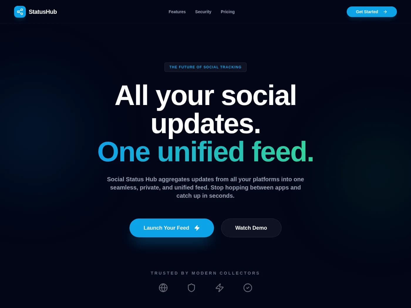 Social Status Hub